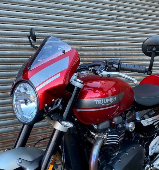 Pyramid Fly Screen '19-'23 Triumph Speed Twin 1200 | Red Hopper ...