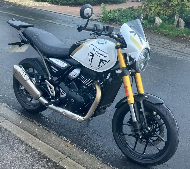 Pyramid Fly Screen 2025 Triumph Speed 400 | Pearl Metallic White/Phant ...