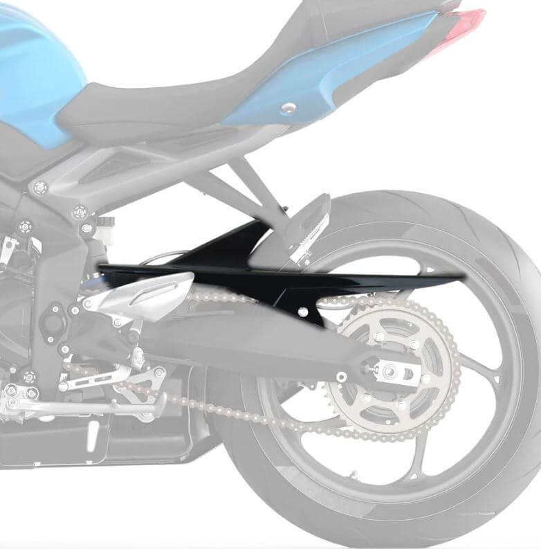 Pyramid Rear Hugger '13-'17 Triumph Street Triple 675/R | Gloss Black ...